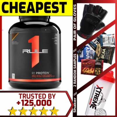 RULE 1 R1 ONE PROTEIN 5LBS WHEY POWDER ISOLATE //WPI ON LEAN 5 LB ...
