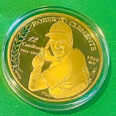 🚨2010 BIG Exquisite Roberto Clemente Commemorative Coin Limited Edition ...