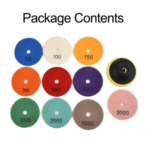 High Wear Resistance Polishing Pads 11pcs Set for Stone Grinding | eBay