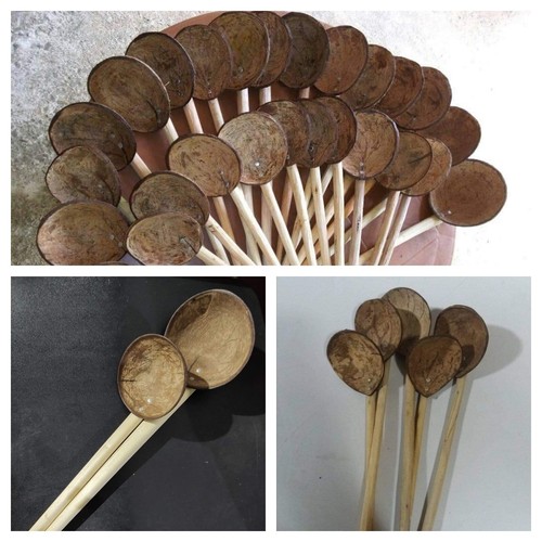 Ceylon Handmade Coconut Shell Spoon Eco Friendly 100% Natural Kitchen ...