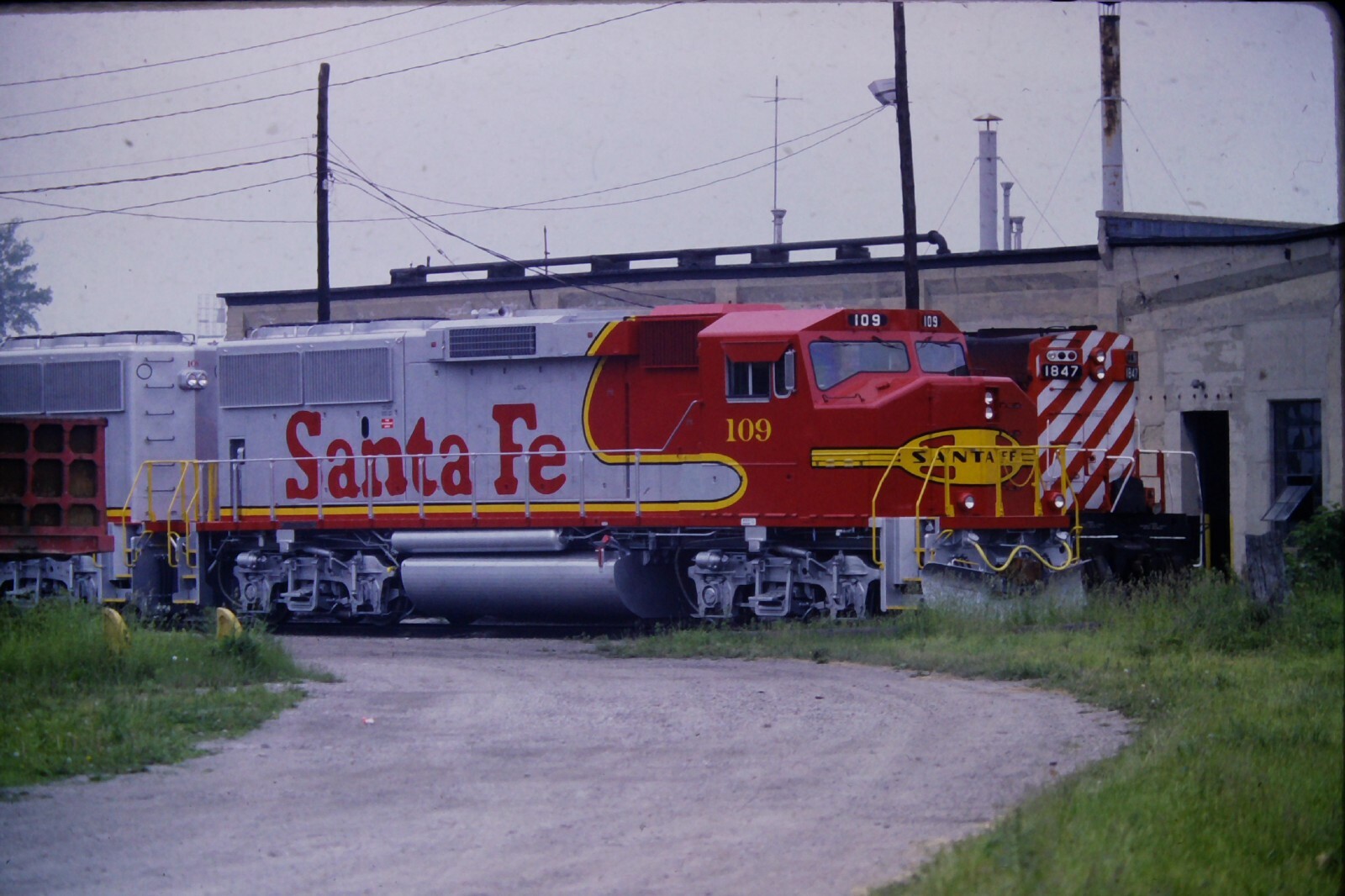 Kodachrome Original Slide Santa Fe Diesel Engine #109 - Item - #CC1872 ...