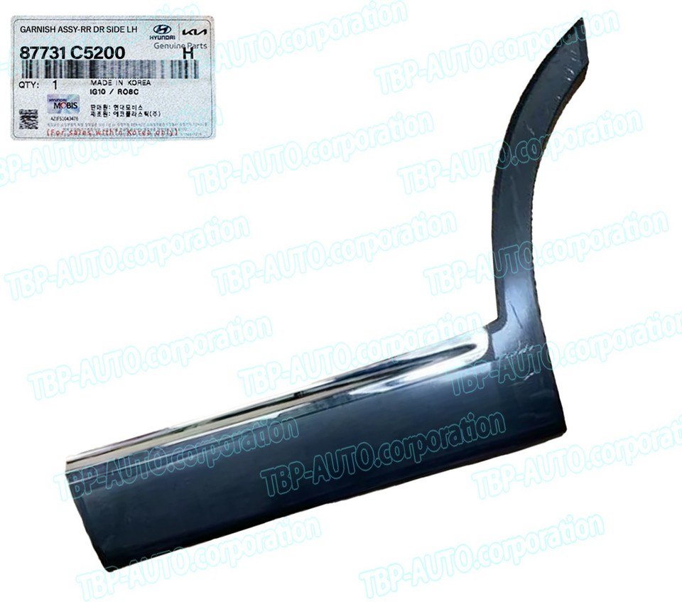 Genuine ® REAR Door Lower Molding Left With Chrome 16-20 Kia Sorento ...