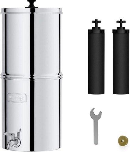 Waterdrop Gravity-fed Water Filter System,with 2 Black Carbon Filters ...
