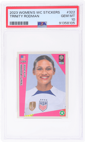 2023 Panini Fifa Women's World Cup Stickers Trinity Rodman #322 PSA 10 ...
