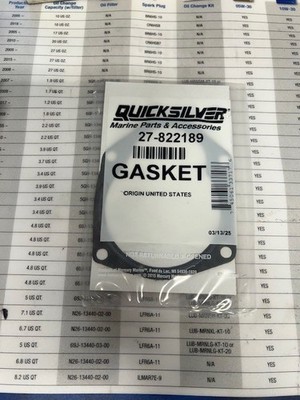 MERCURY GASKET 822189 | eBay
