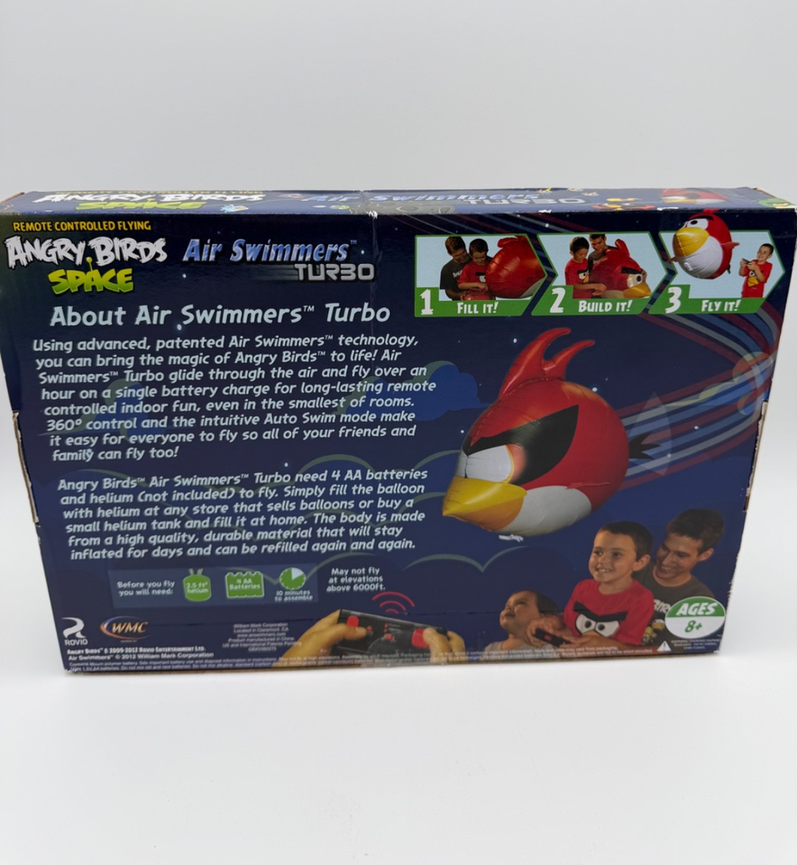 New Angry Birds Air Swimmers Turbo - RED Flying Remote Control Balloon ...