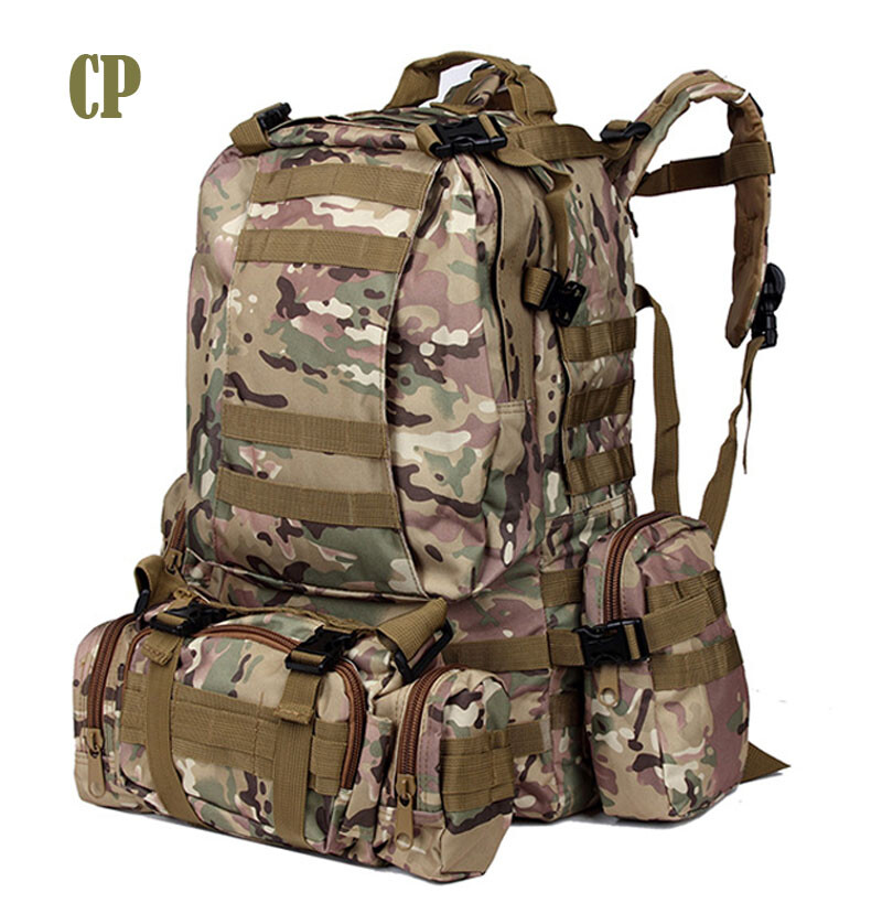 50L Modern Military Tactical Army Rucksacks Molle Backpack Camping ...