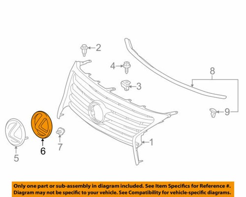53142-60030 Toyota Garnish, radiator grille, no.3 5314260030, New ...