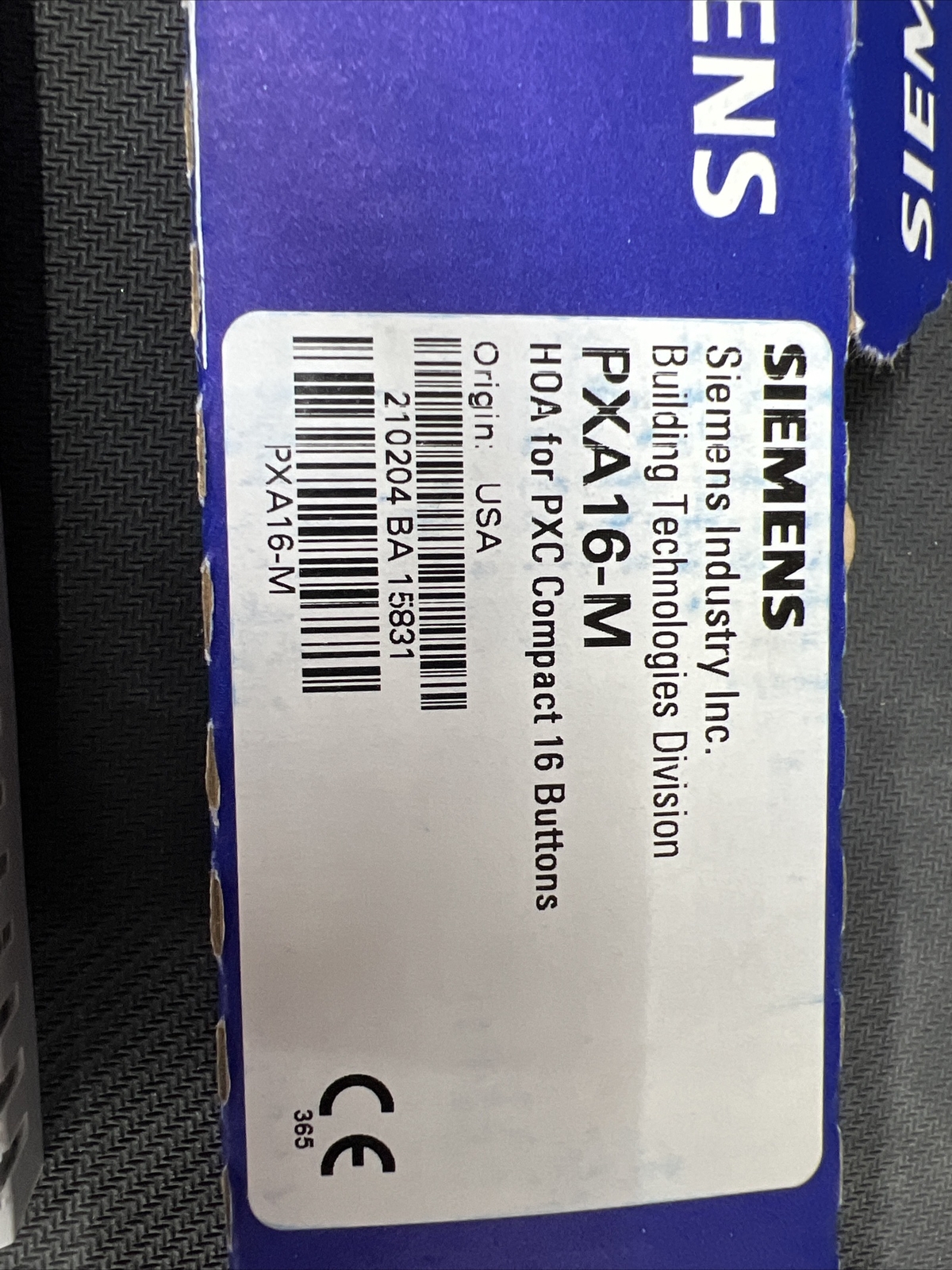 NIB Siemens PXA16-M HOA for PXC Compact 16 Buttons | eBay