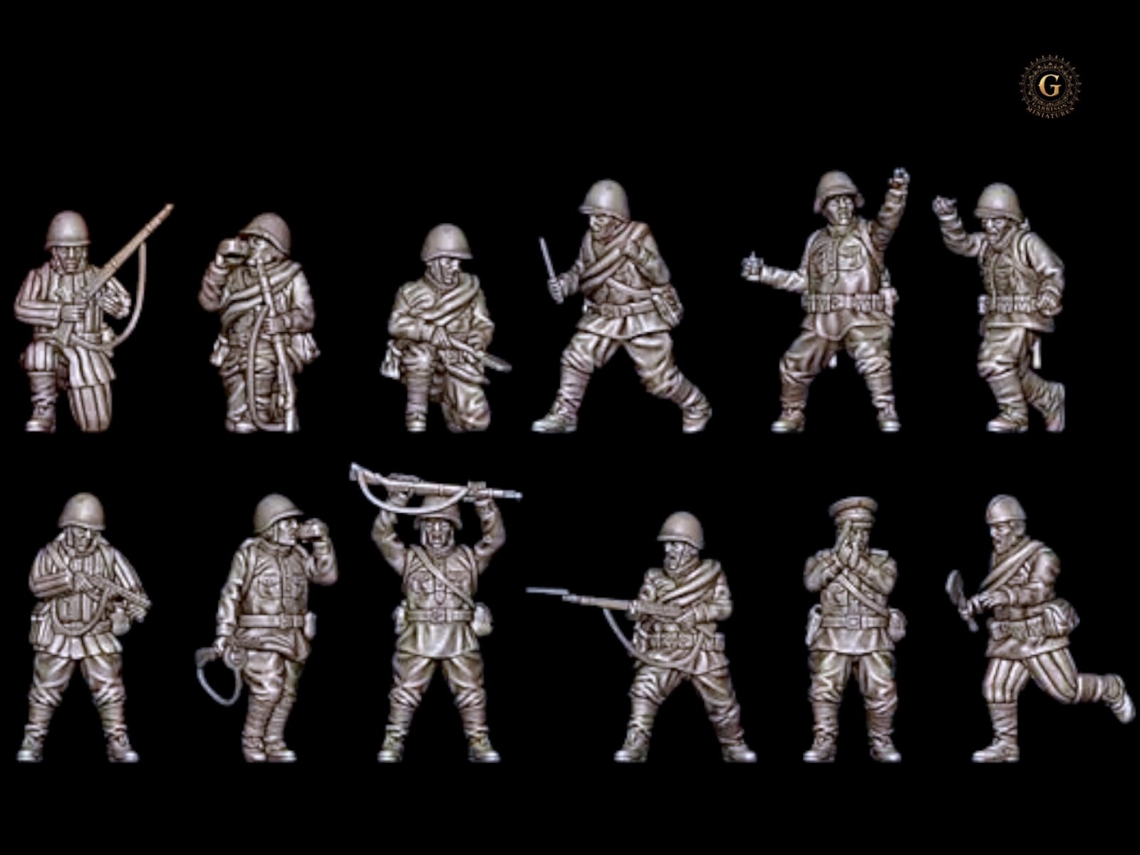 Red Army Infantry X12 20mm Wargames and Display Miniatures | eBay