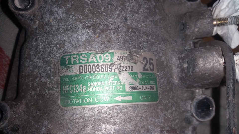 Honda Civic 7 Klimakompressor 38800-PLA-E02 | eBay