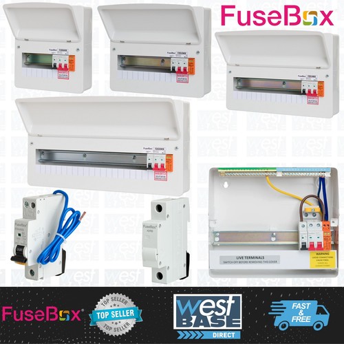 Fusebox Metal F2 SPD Consumer Unit Type A Mini RCBOs 100A Main Switch ...