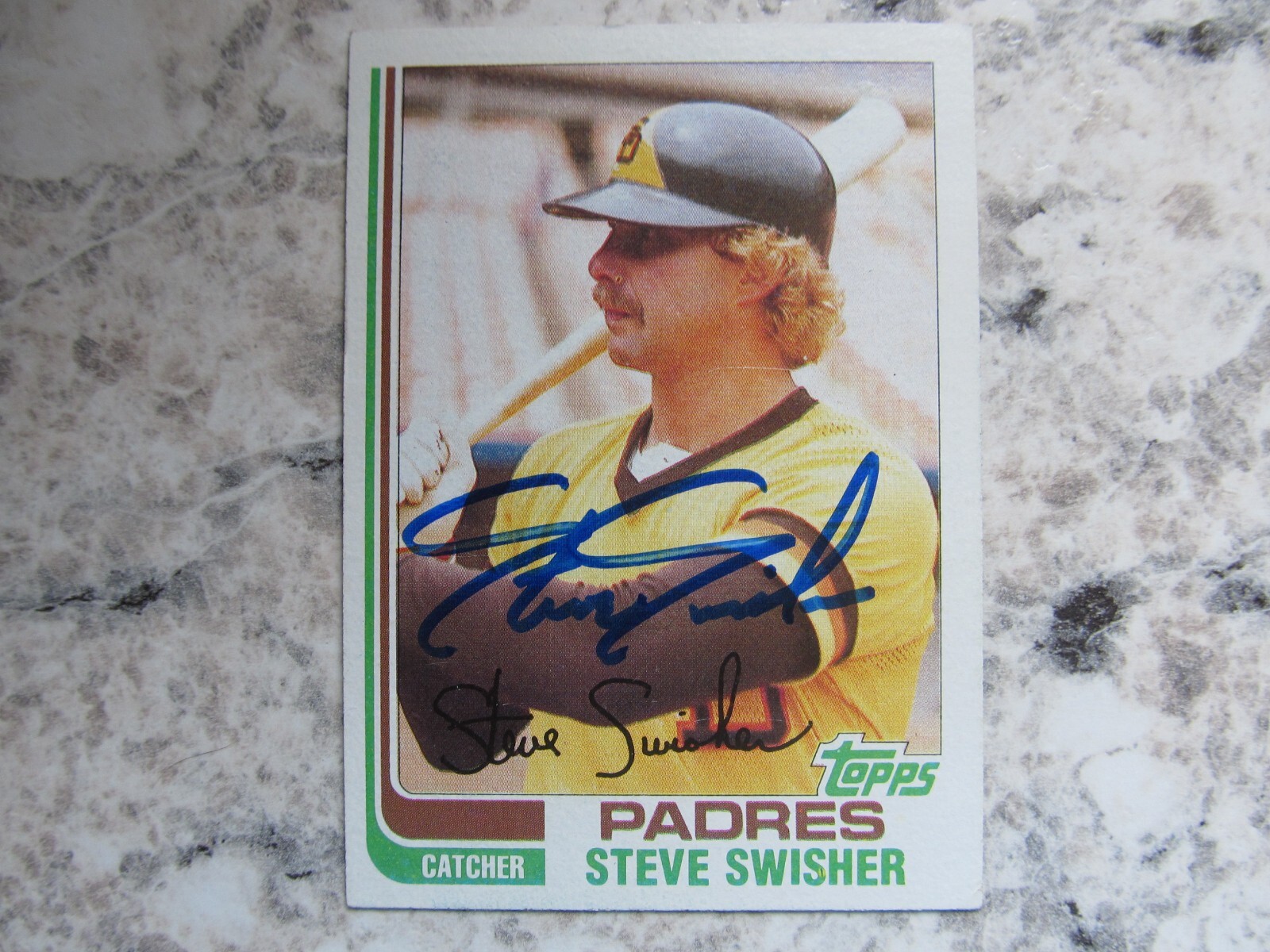 Padres Steve Swisher Signed Autographed 1982 Topps Mint | eBay