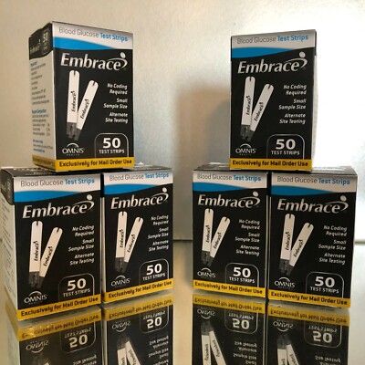Embrace Blood Glucose Test Strips 300 Count. EXP 10/2026 FREE SHIPPING ...