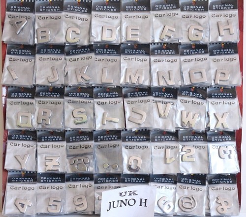 Chrome 3D Self-adhesive Letter number car badge emblem sticker for Home ...