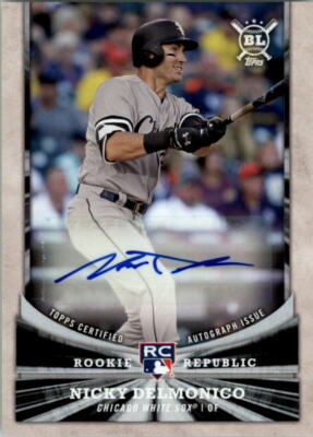 2018 Topps Big League Rookie Republic Autographs #RRND Nicky Delmonico ...