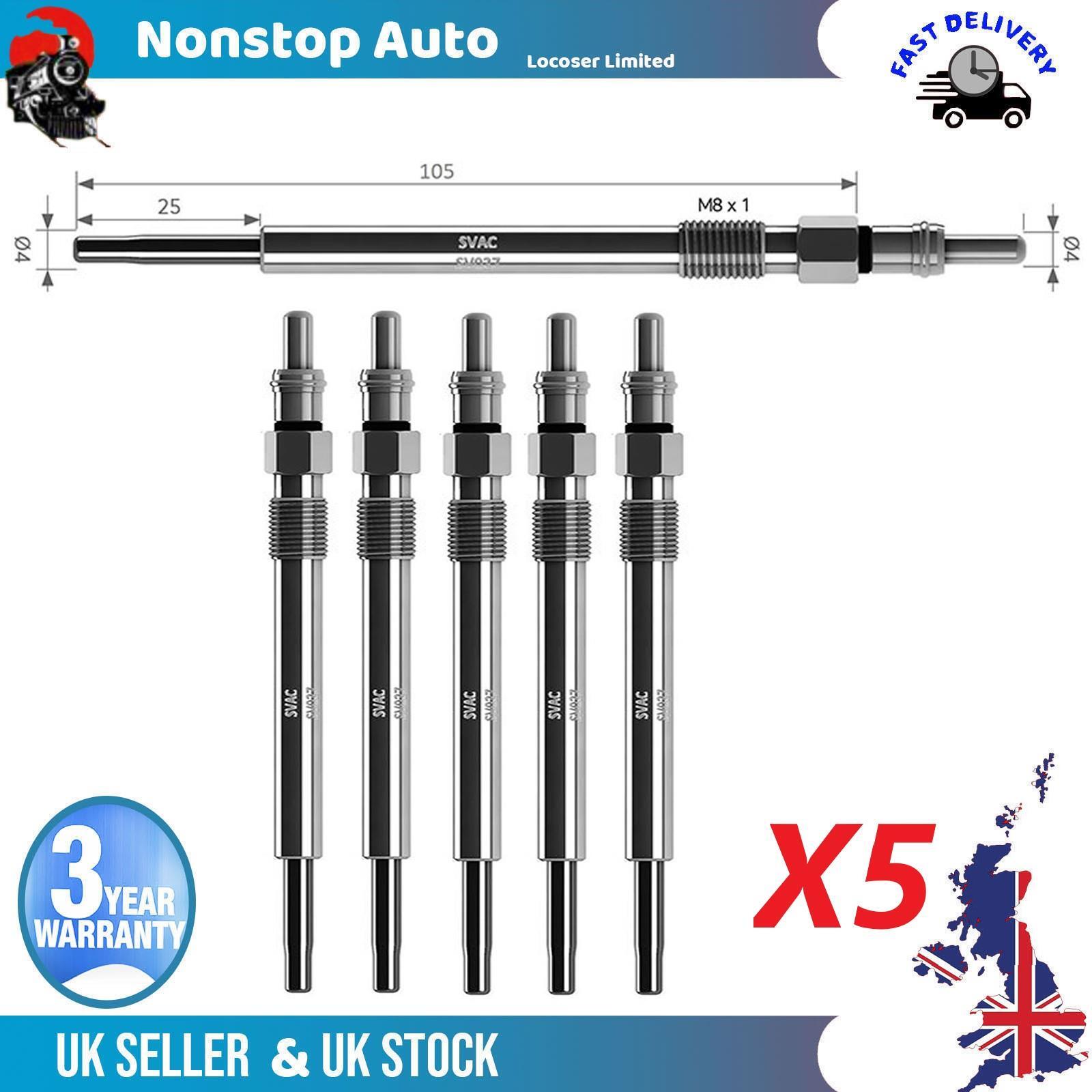 5X Glow Plugs For LAND Rover Discovery III IV Range Rover III 1354289 ...