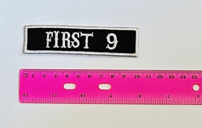 First 9 Patch MC JACKET Sew On Biker Badge EMBROIDERED | eBay