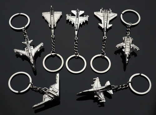 7x PCS Set - Fighter Jet F16 Stealth Military Air Force Plane Keychain ...