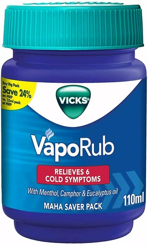 Vicks Vapo Rub Maha Saver Pack - 110 ml -pack of 1 -Start feeling ...