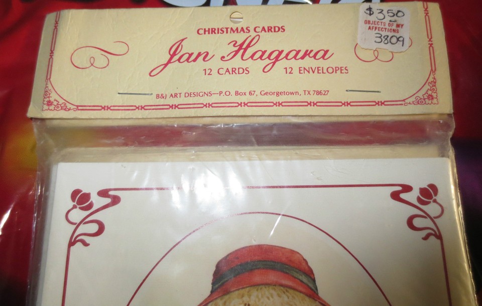 JAN HAGARA Very Rare NEW SEALED Pack of 12 Christmas Cards CHRIS 1983 ...