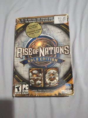 Rise of Nations Gold Edition PC Big Box Vintage PC CD-ROM 2004 Used ...
