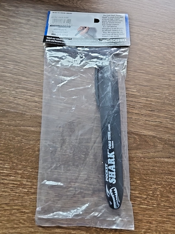 Cold Steel Pocket Shark Tactical Marker Self-Defense Pen (6.25 Inches ...
