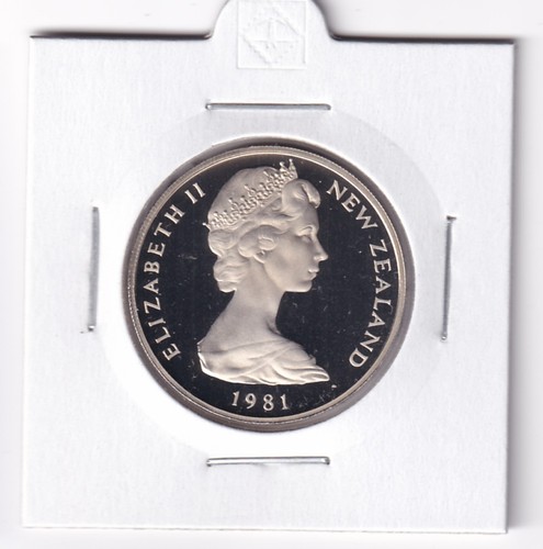 NEW ZEALAND PROOF: 1981 20 CENT COIN IN 2X2 HOLDER #5813 | eBay