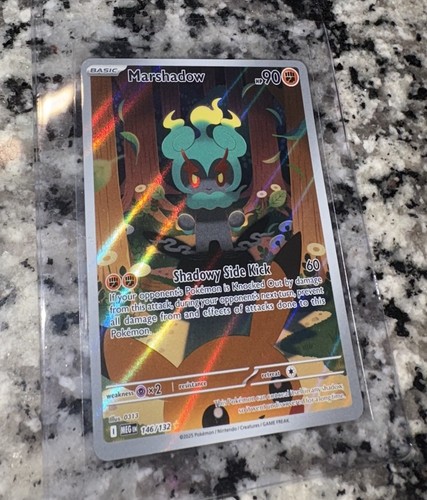Marshadow Full Art Mega Evolution Pokemon Card Mint Straight Into ...