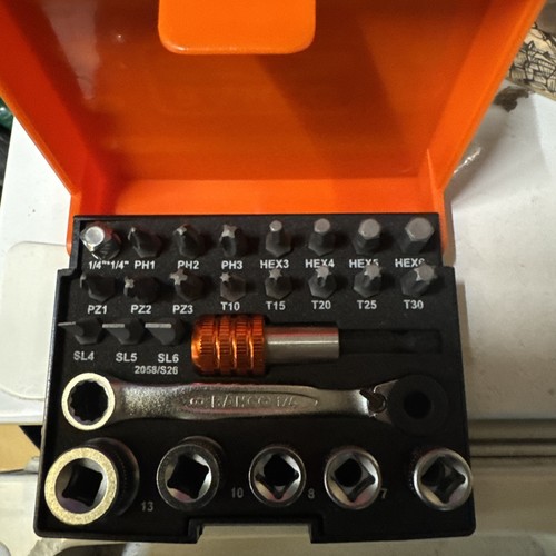Bahco 2058/S26 26 Piece 1/4″ Drive Ratchet Mini Socket & Screwdriver ...