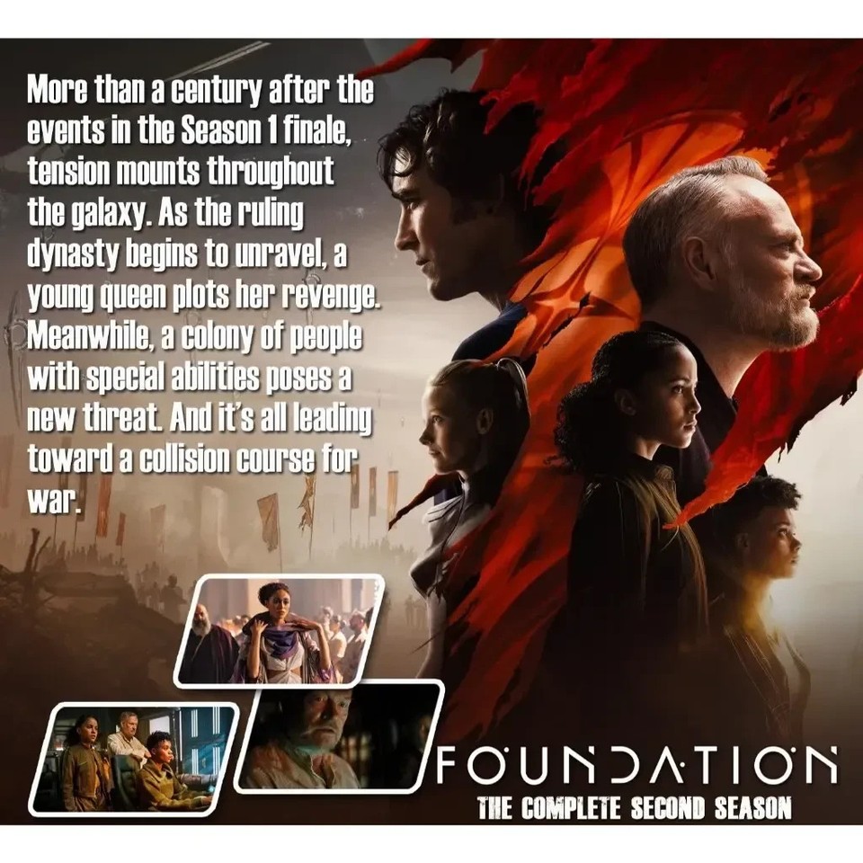 Foundation TV Series Season 1–3 Custom DVD Set |Choose Season or Full ...