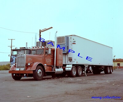 Color 8x10 semi-truck photo - 1950's KW Conv Semi Trailer TOM HICKMAN ...