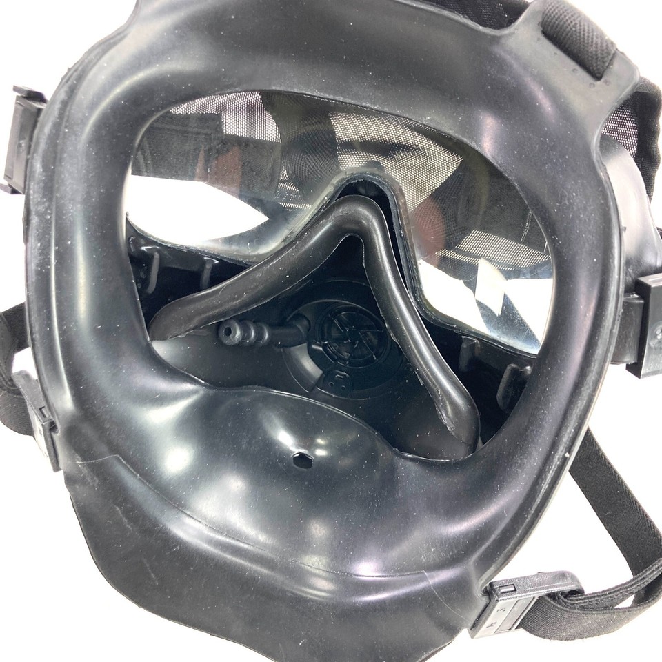 US Military Gas Mask C50 Avon Protection 40mm NATO Filters NBC Black ...