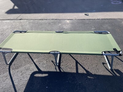 Green Convert Foldable Cot 72” X 15” X 24.5” - Pre Owned 300 lbs. | eBay