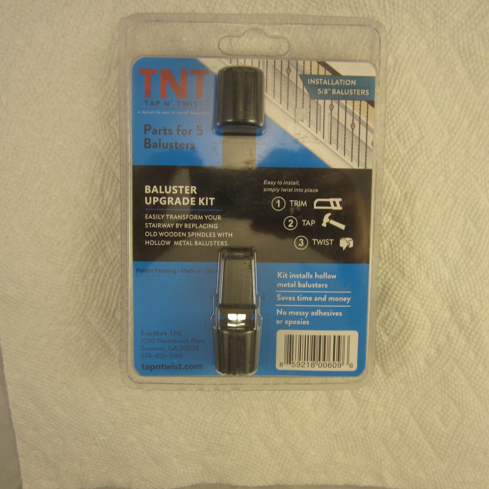 TNT Tap N Twist Baluster Upgrade Kit for 5 Balusters 5/8" for sale ...