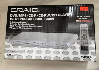 Craig CVD-329 Progressive Scan DVD/CD Player (Silver) New Old Stock | eBay
