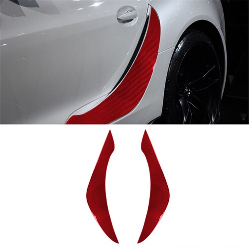 For Toyot@ Supra A90 Red Carbon Fiber Side Door Vent Fender Protector ...