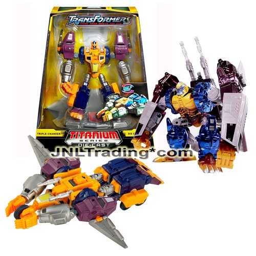 Yr 2006 Transformers Titanium Die-Cast 6" Triple Changer Figure OPTIMAL ...