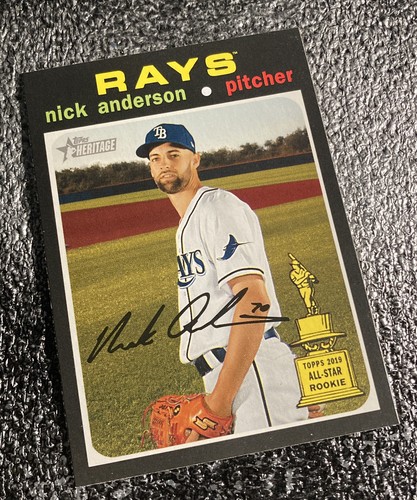 2020 Topps Heritage Nick Anderson Tampa Bay Rays #316 | eBay