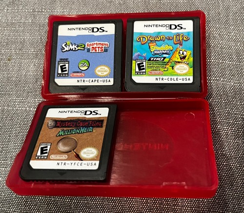 Nintendo DS Games & Case, Sims 2, Drawn to Life, Mystery Case Files ...
