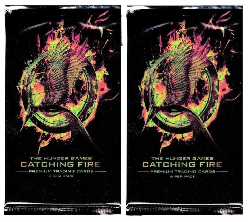 2013 The Hunger Games: Catching Fire Premium Trading Cards THREE 6 Card ...