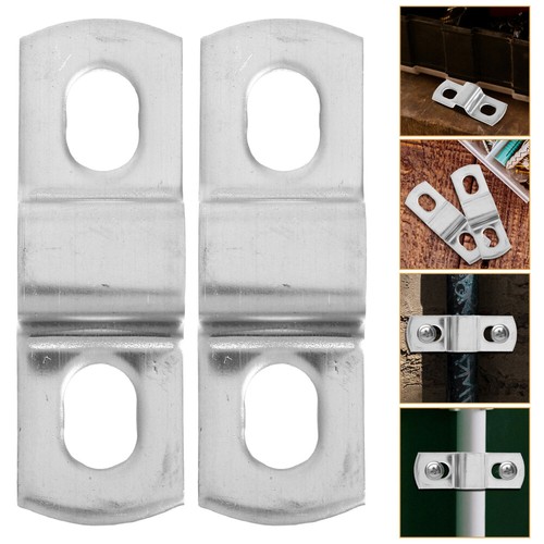 4Pcs Square Tube Clamp Bracket Pipe Clamp Pipe Support Base Hanger ...