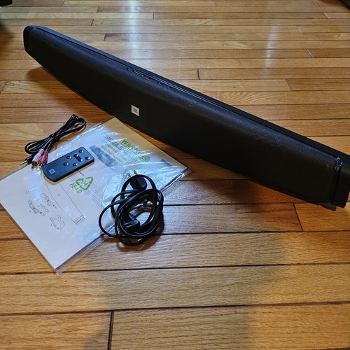 JBL Cinema SB100 Soundbar Speaker System - Black 32 Inch 80Hz W/Remote ...