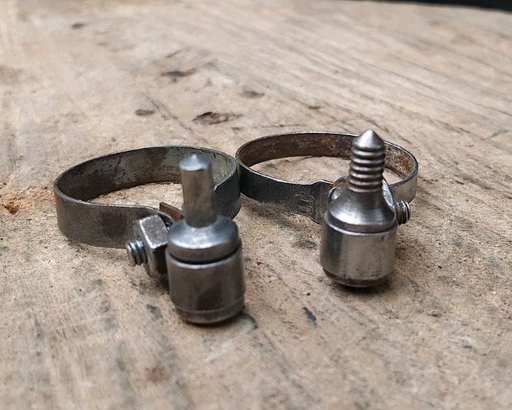 Collier Support Pompe ancien velo 1900 Old bike pump Holder Bici ...