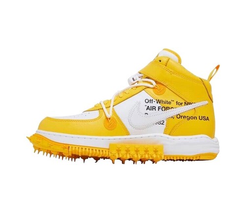 Nike Air Force 1 Mid SP Off-White Varsity Maize Mens Sneakers DR0500 ...