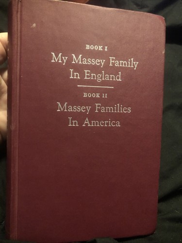 My Massey Family Genealogy By Judge Frank Massey Texas 2 Books In 1 | eBay