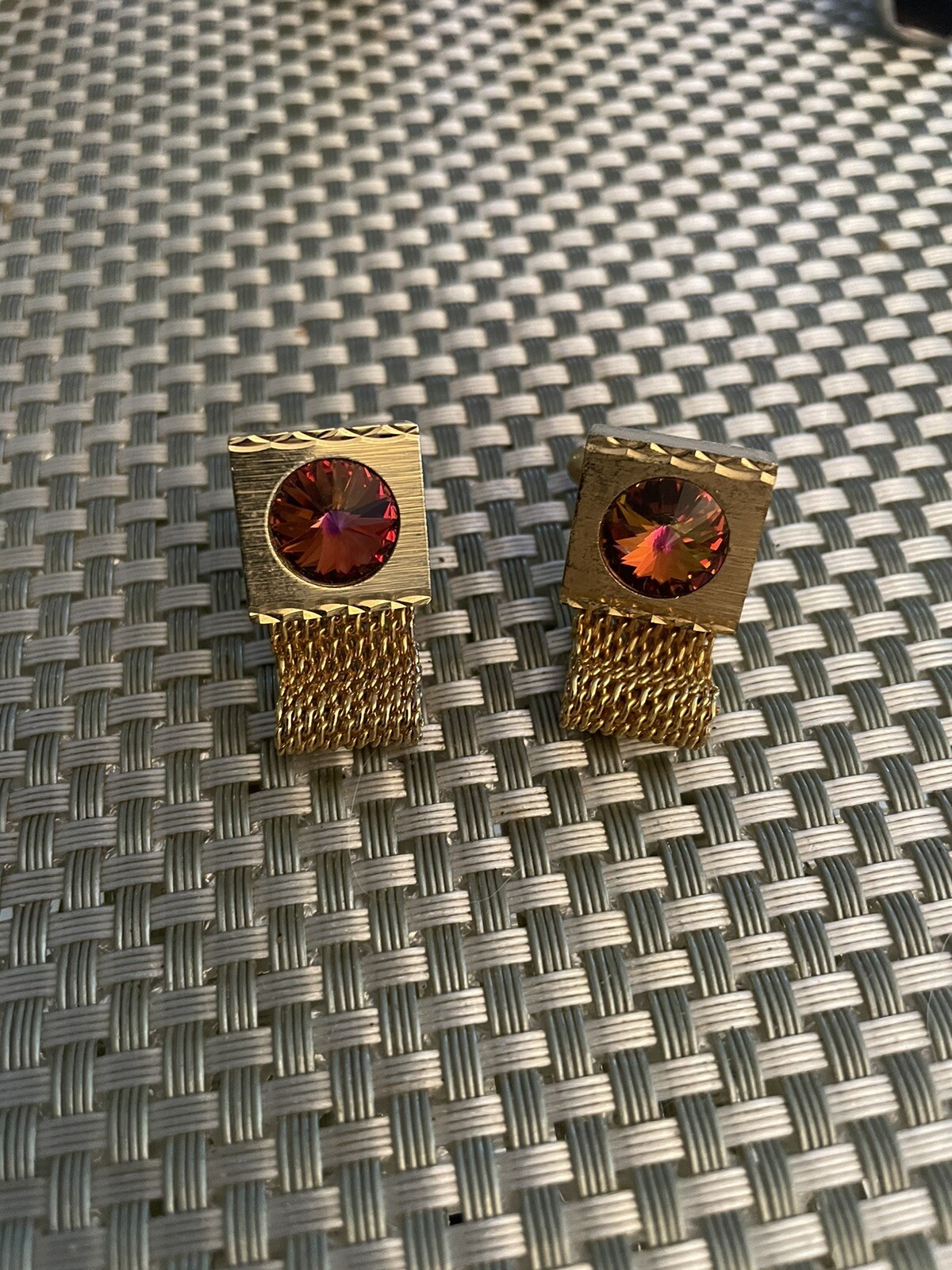 Vintage Di Gino Rivoli Crystal Diamond Cut Mesh Wrap … - Gem