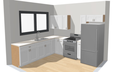 Custom White Shaker Kitchen Set (9 RTA cabinets included) | eBay