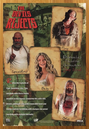 2005 NECA The Devil's Rejects Action Figures Print Ad/Poster Tiny Baby ...