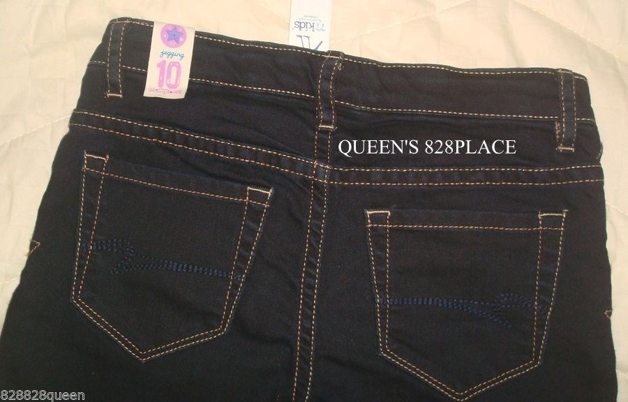 Nwt Girls Jeans Size 10 77Kids American Eagle Dark blue stretch Denim ...
